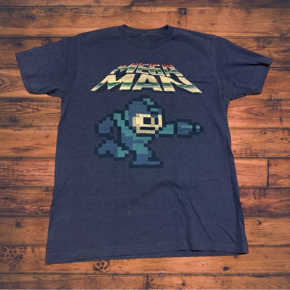 Hot Topic | Shirts | Mega Man 8 Bit Nintendo Throwback Classic Shirt ...